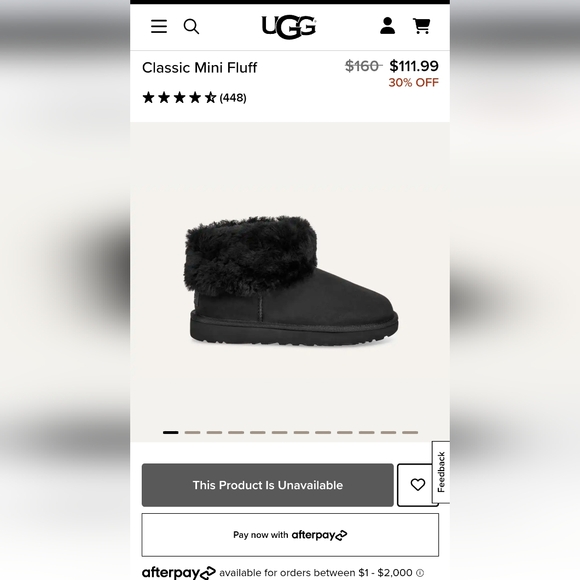 UGG | Shoes | Ugg Classic Mini Fluff Black Boots Size | Poshmark